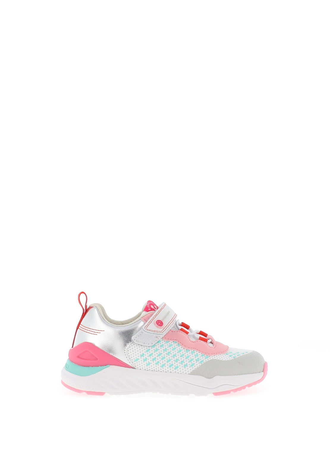 Biomechanics Girls Mesh Metallic Trainers, White - McElhinneys