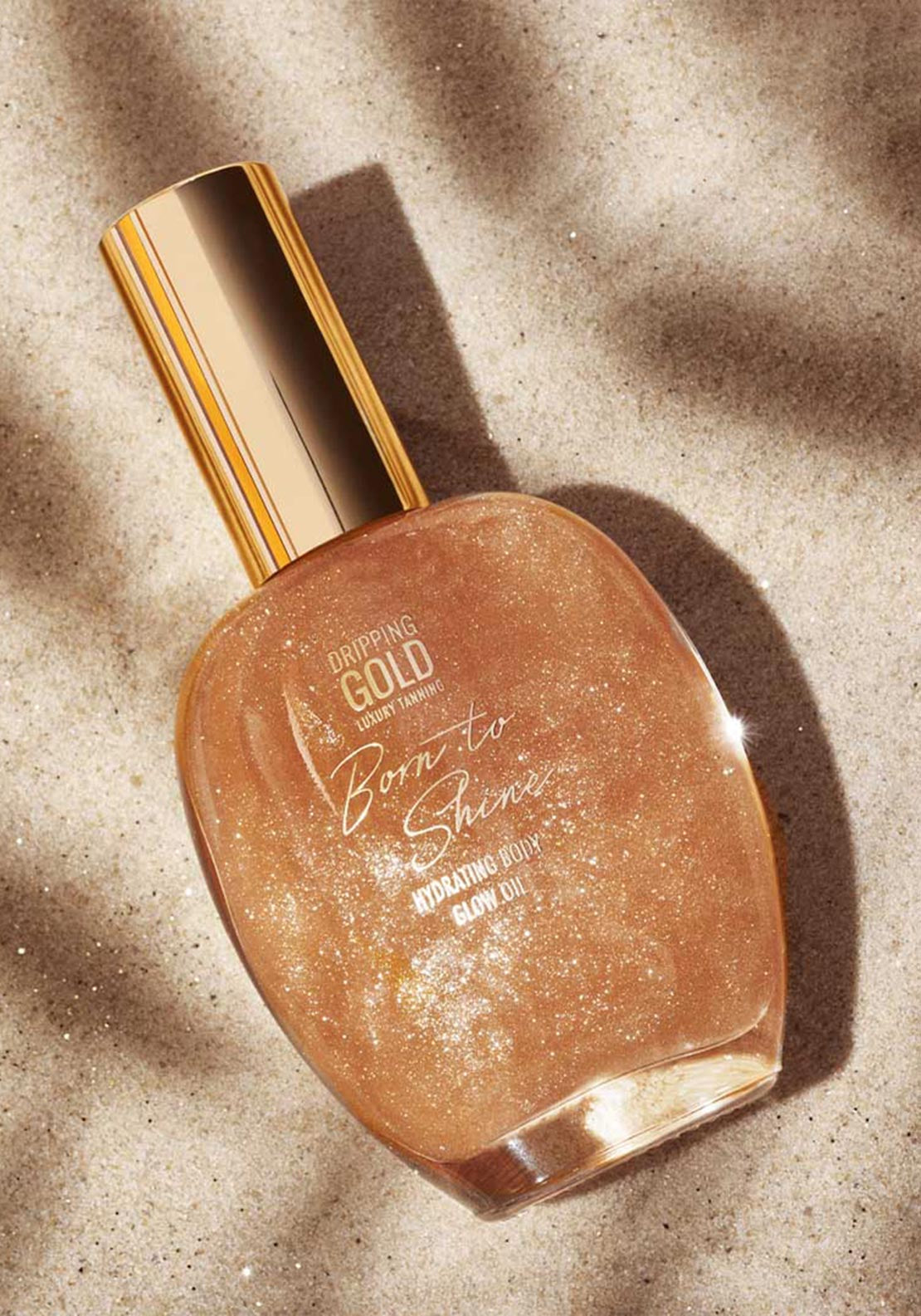 SOSU Born To Shine Hydrating Body Glow Oil, Gold Shimmer - McElhinneys