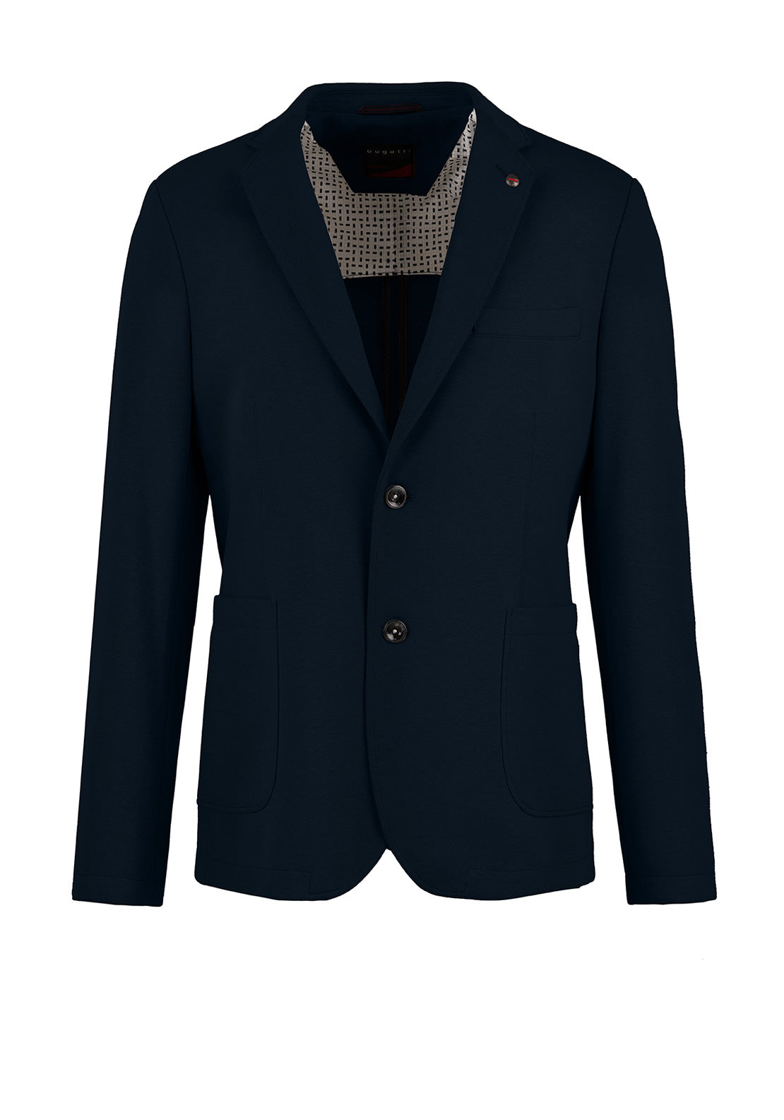 Bugatti Birdseye Casual Blazer, Navy - McElhinneys
