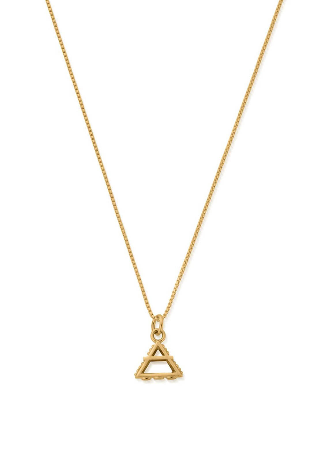 Chlobo Delicate Box Chain Air Necklace, Gold - McElhinneys
