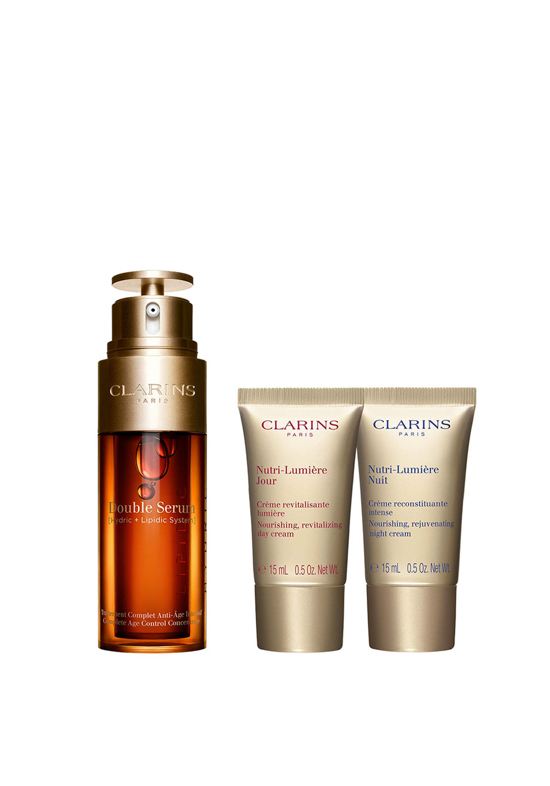 Clarins Double Serum 50ml and Nutri Lumiere Set - McElhinneys