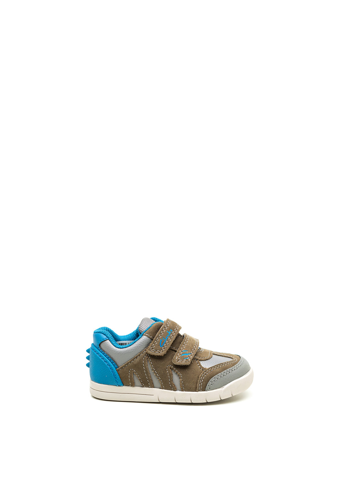 Clarks Baby Boy Rex Play Shoes, Grey Multi - McElhinneys