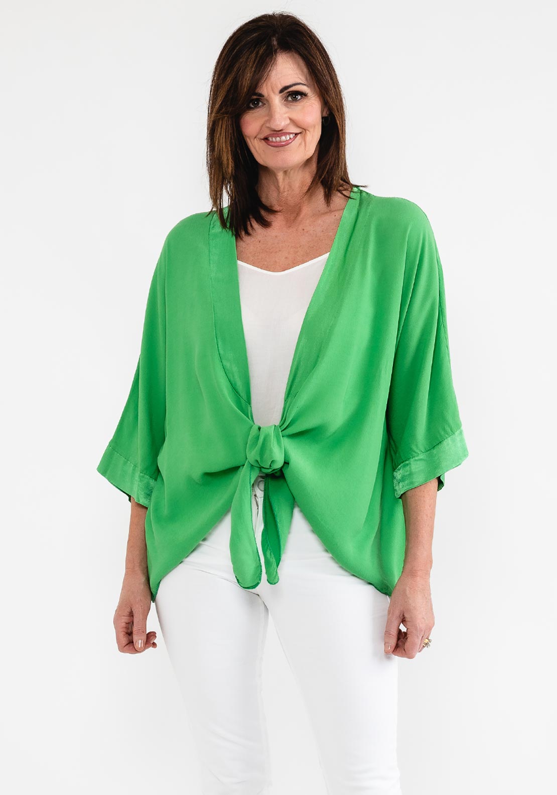 d.e.c.k. by Decollage One Size Wrap Layer Top, Green - McElhinneys