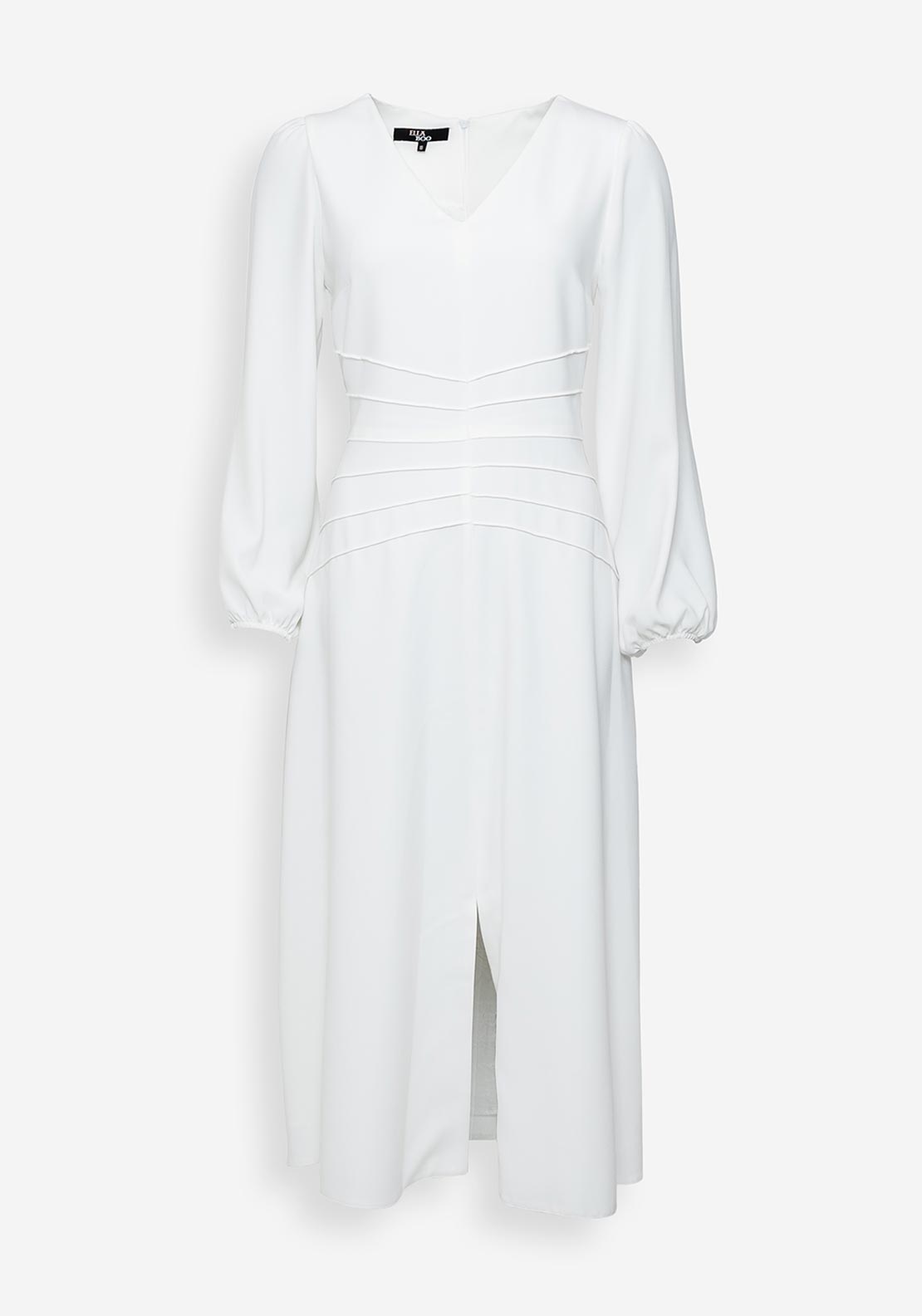 Ella Boo Seam Line Waist Maxi Dress, Ecru - McElhinneys