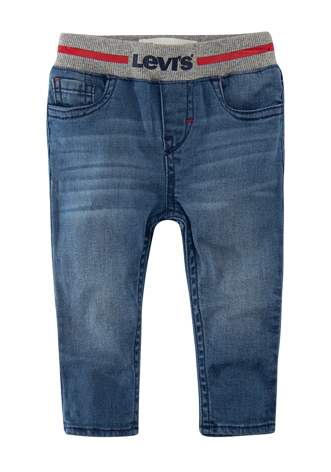 Levis Baby Boys Logo Elasticated Skinny Jeans, Blue - McElhinneys