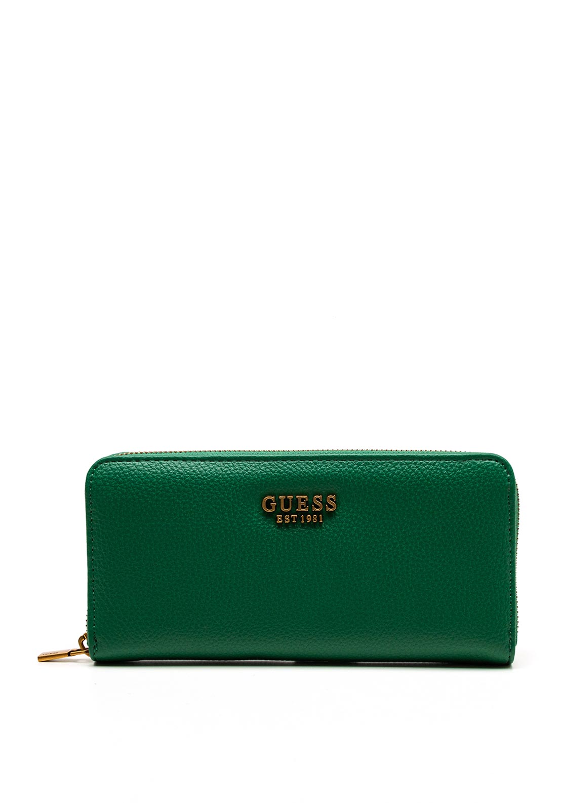 Guess Zed Large Zip Around Wristlet Wallet, Forest - McElhinneys