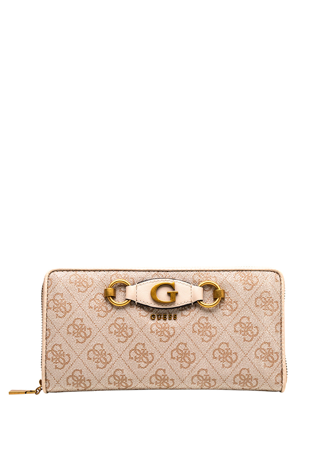 Guess Izzy 4G Logo Wallet, Stone - McElhinneys