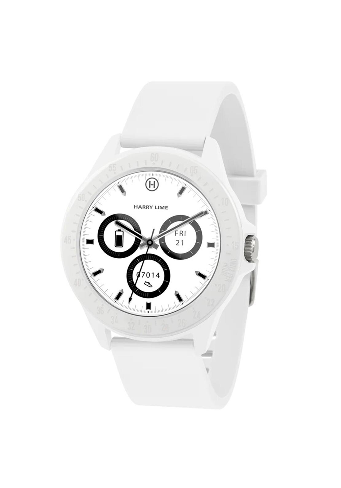 Harry Lime Unisex Smart Watch, White - McElhinneys