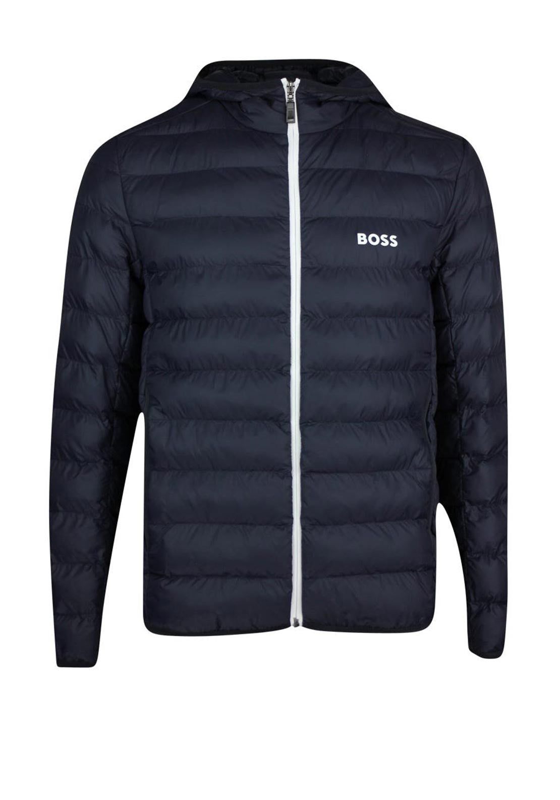 Hugo Boss Thor Hooded Puffer Jacket, Navy - McElhinneys
