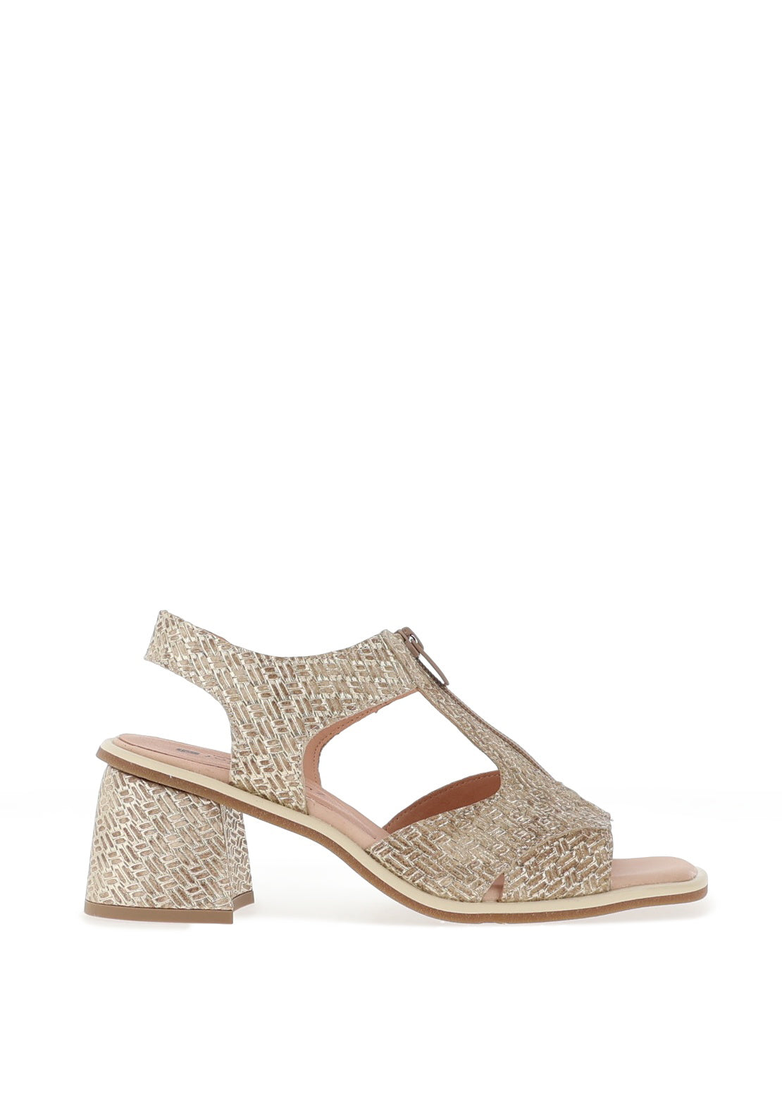 Jose Saenz Block Heeled Sandals, Champagne - McElhinneys