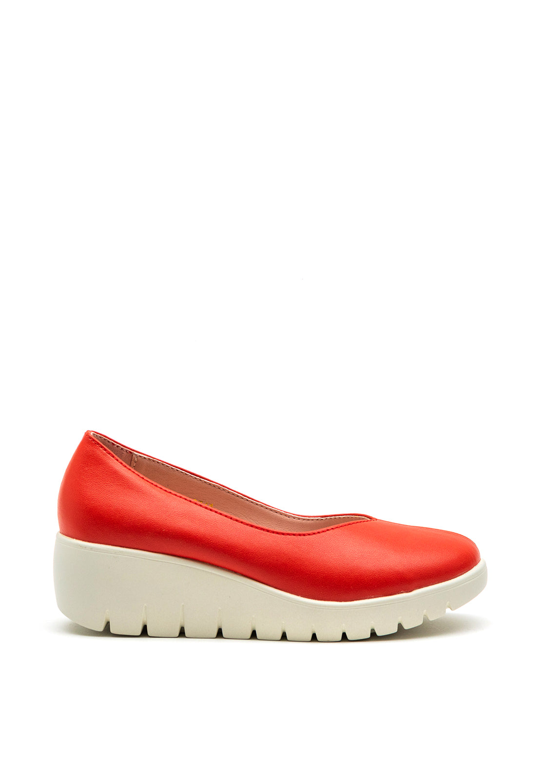 Kate Appleby Hove Chunky Sole Wedge Shoe, Red - McElhinneys