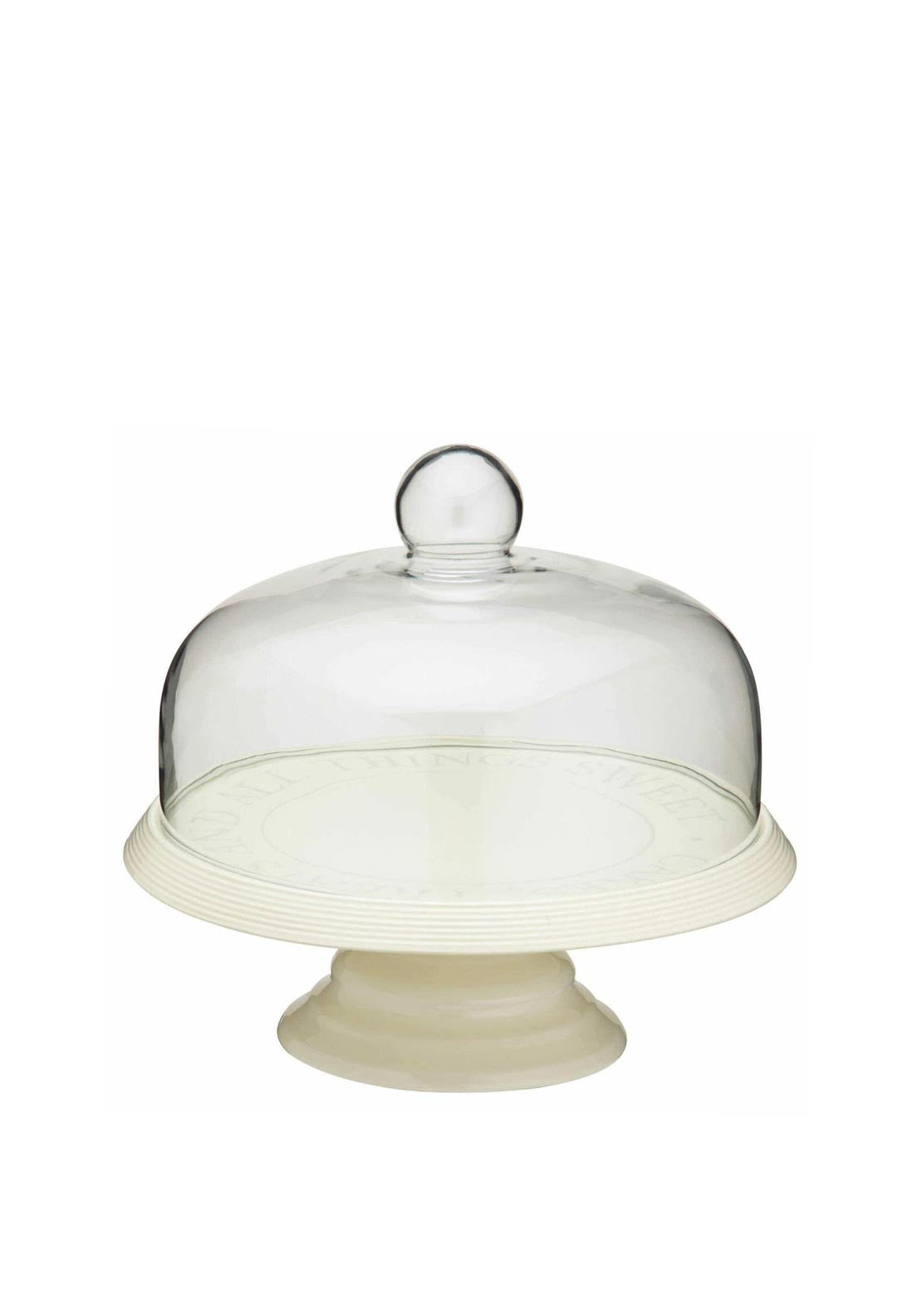 Kitchen Craft Classic Collection Cake Stand with Glass Dome Lid ...