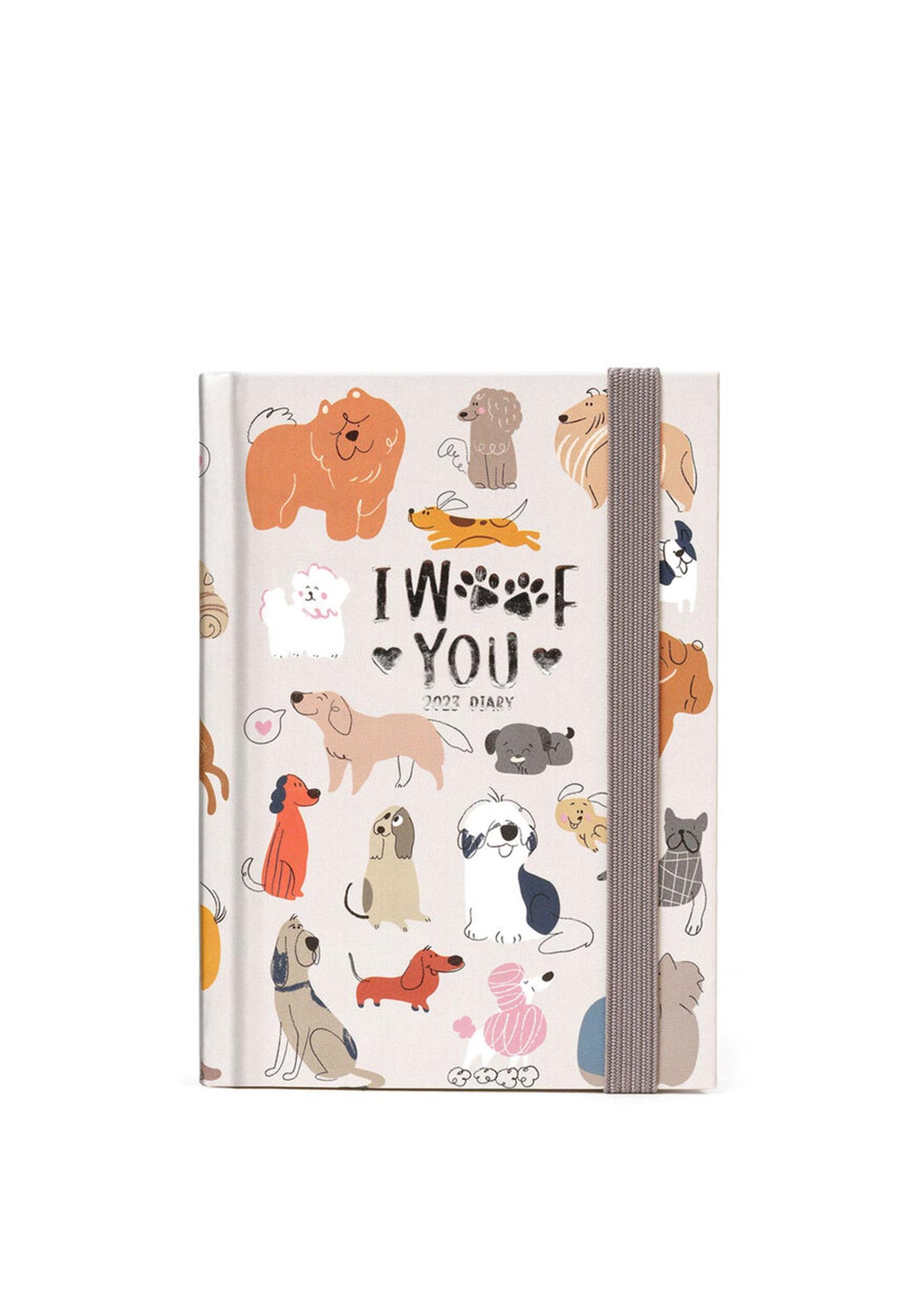 Legami Milano I Woof You Small 2023 Daily Diary, Grey - McElhinneys