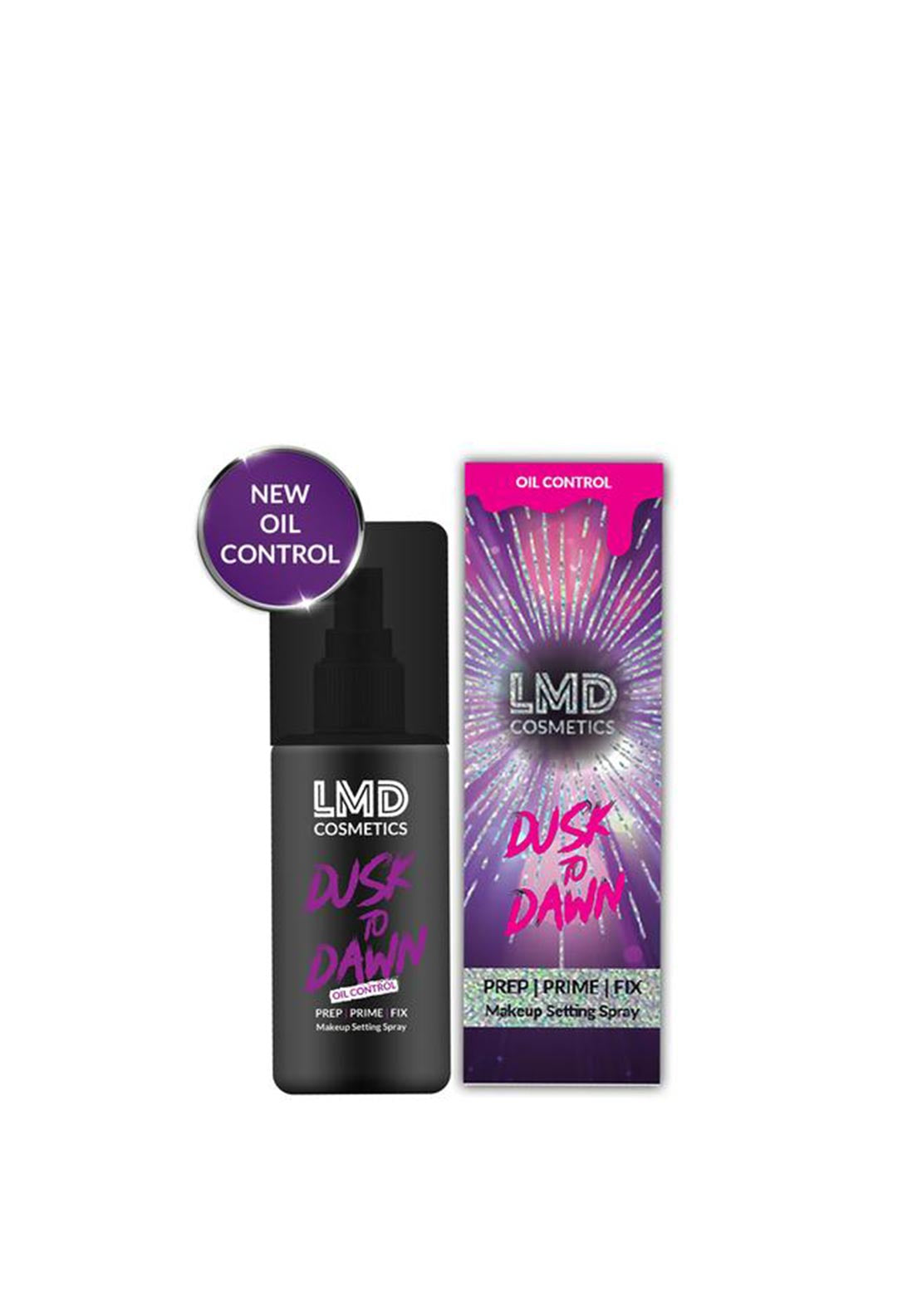 LMD Cosmetics Dusk to Dawn Makeup Setting Spray, Oil Control - McElhinneys