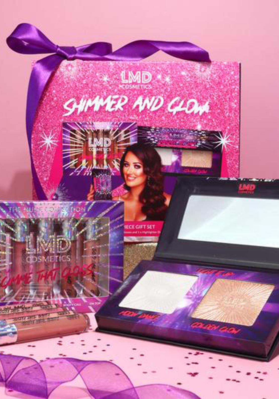 LMD Cosmetics Shimmer & Glow 6 Piece Gift Set - McElhinneys