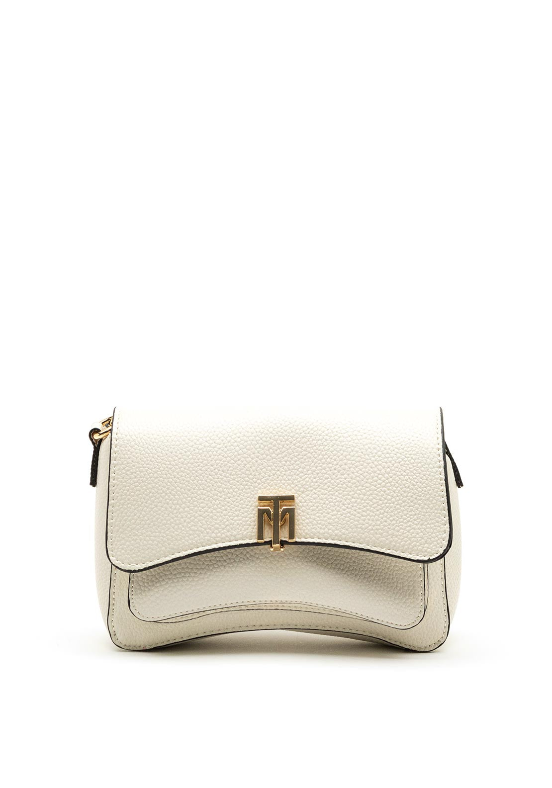 Marco Tozzi Logo Lock Mini Crossbody Bag, Cream - McElhinneys