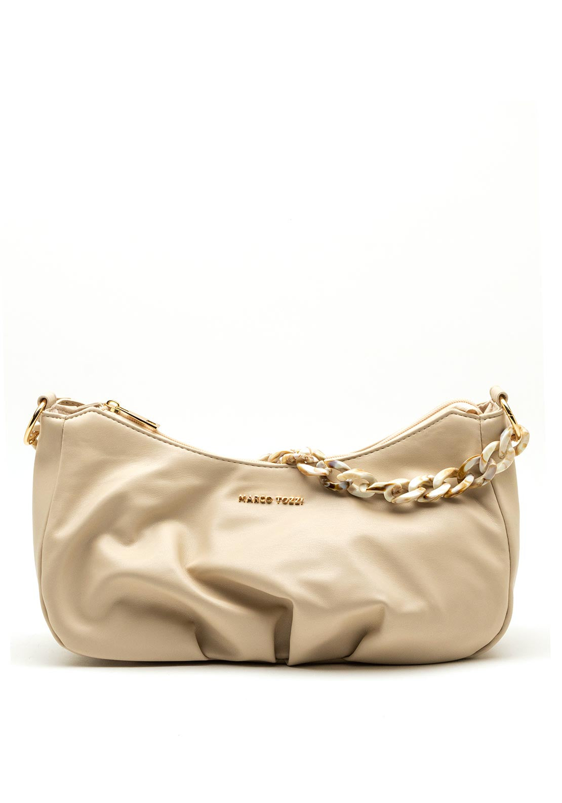 Marco Tozzi Resin Chain Crossbody Bag, Cream - McElhinneys