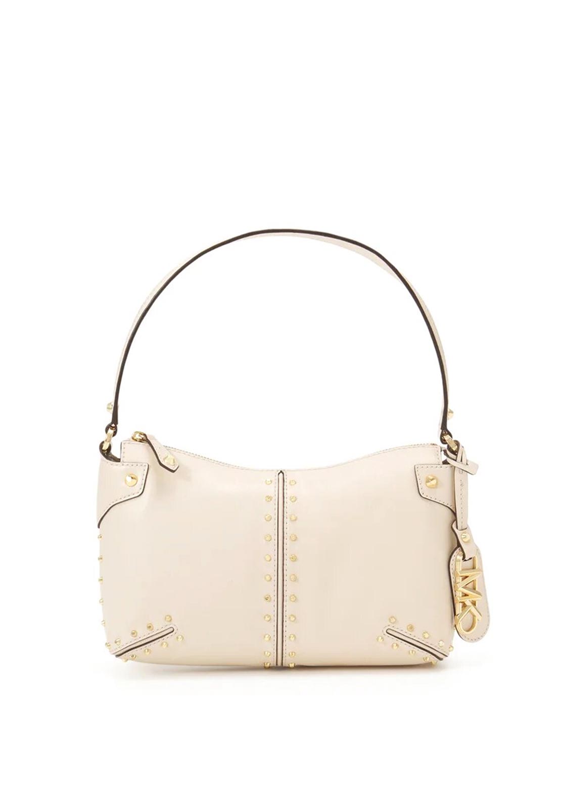 MICHAEL Michael Kors Astor Small Studded Shoulder Bag, Cream - McElhinneys