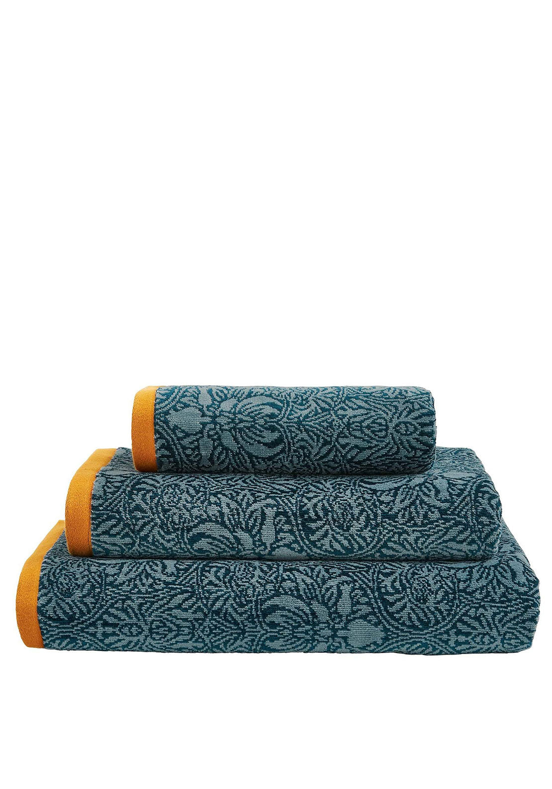 Morris & Co Crown Imperial Towels, Teal - McElhinneys