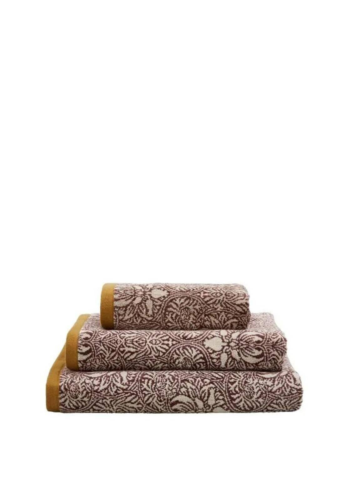 Morris & Co Crown Imperial Hand Towel, Mulberry - McElhinneys