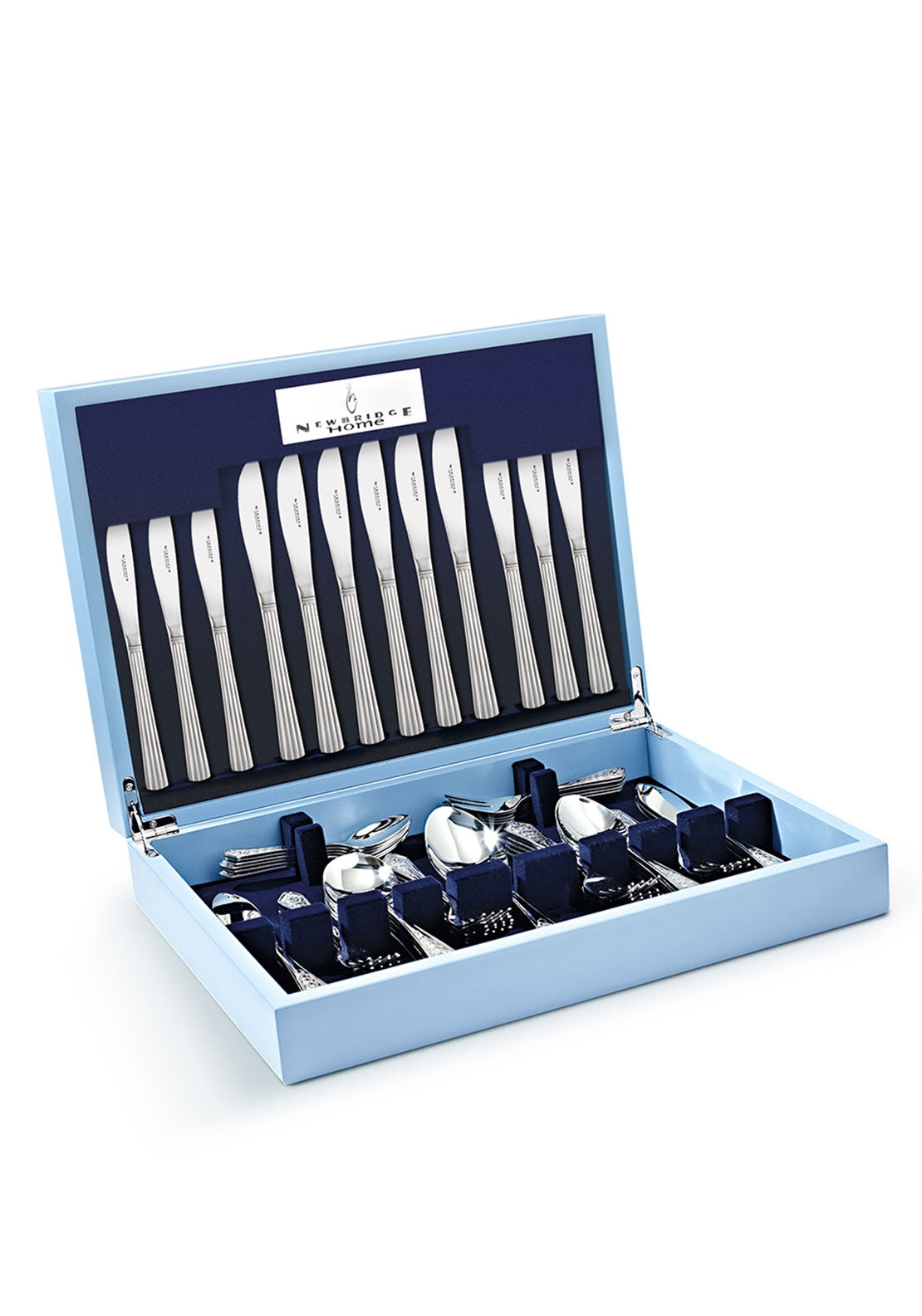 Newbridge Nova 62 Piece Cutlery Set, Silver - McElhinneys