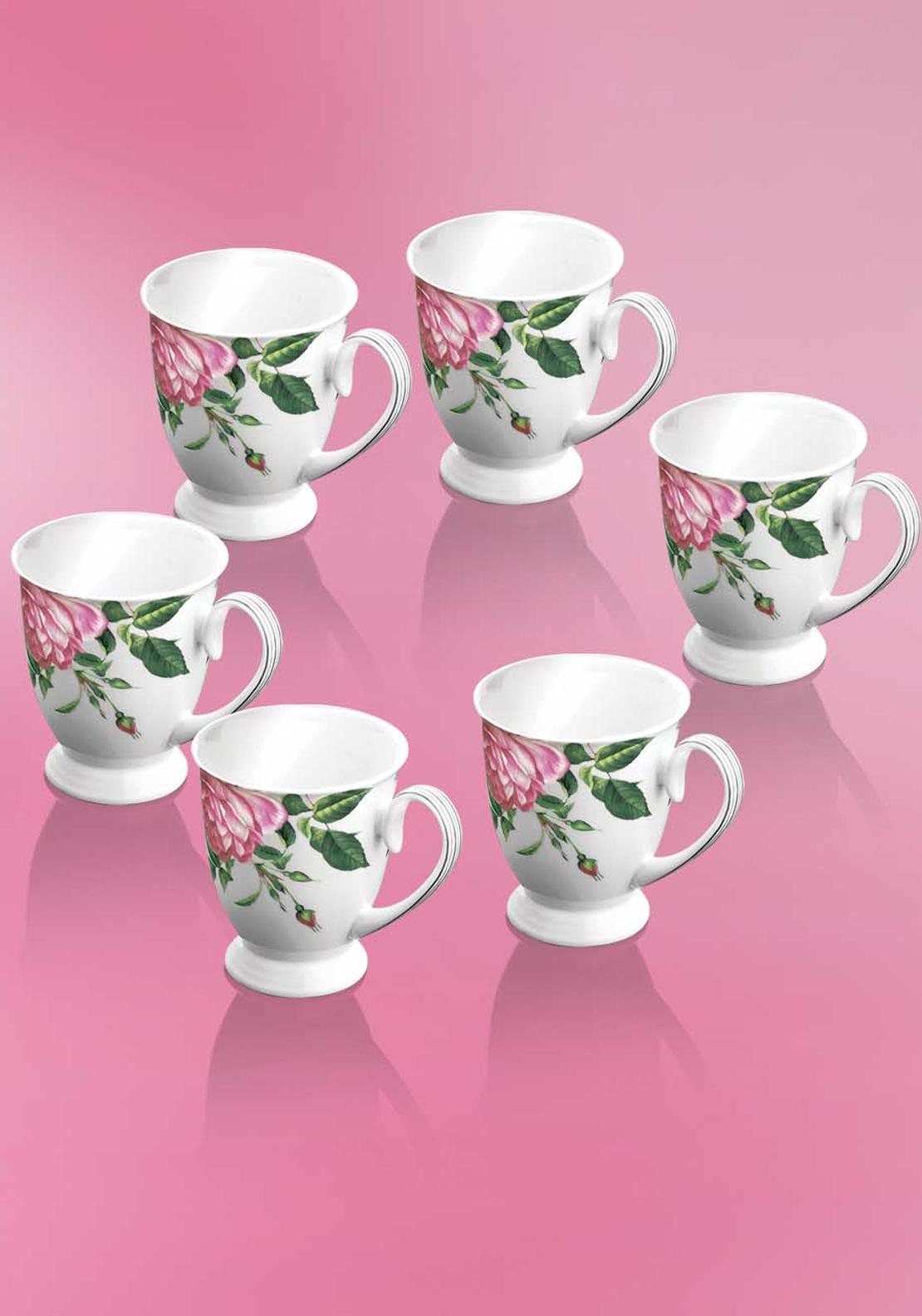 Newbridge Home Rose Mug, Set of 6 - McElhinneys
