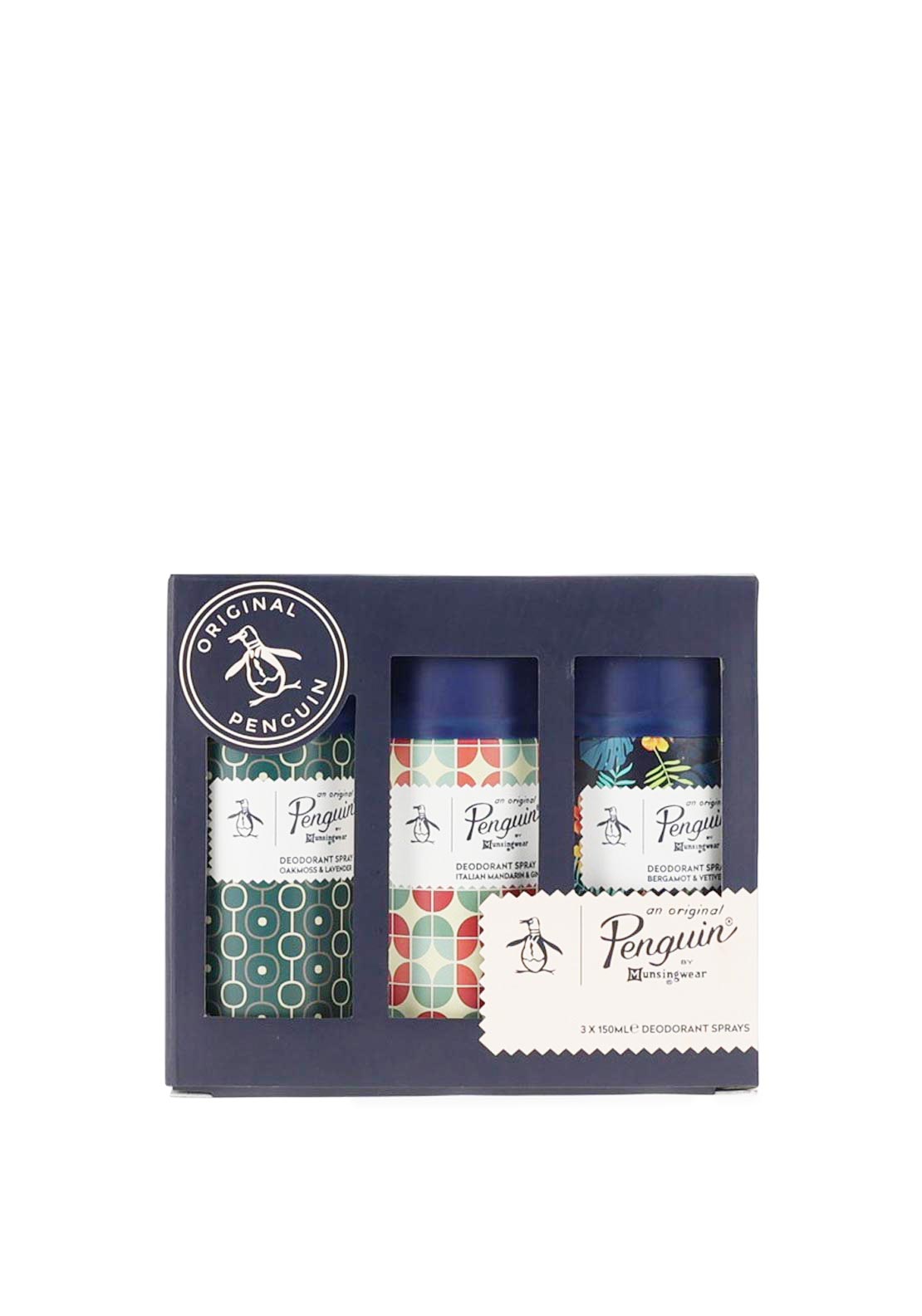Penguin By Munsingwear 3x Deodorant Spray Gift Set - McElhinneys