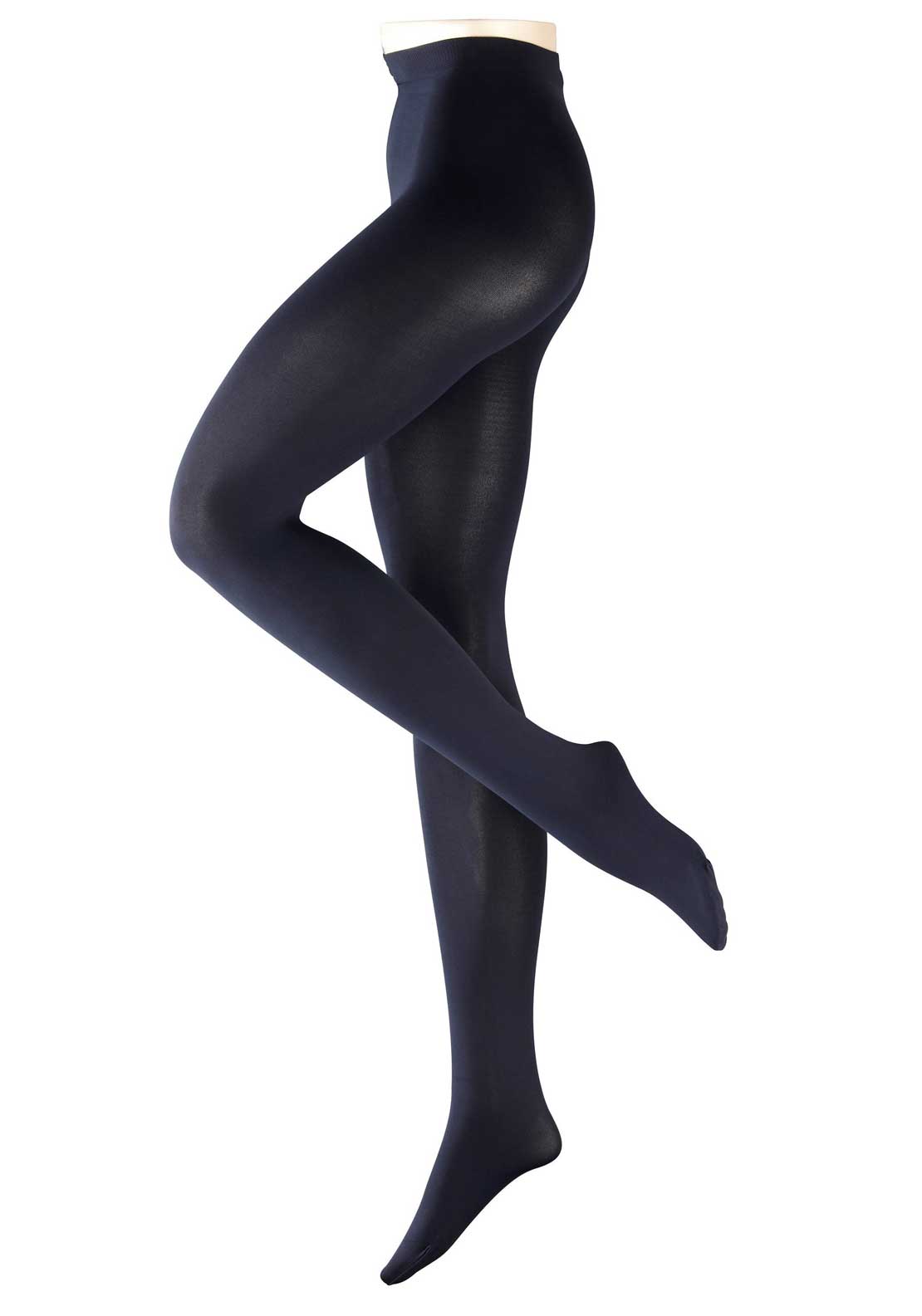 Falke Pure Matt 100 Denier Tights, Marine - McElhinneys