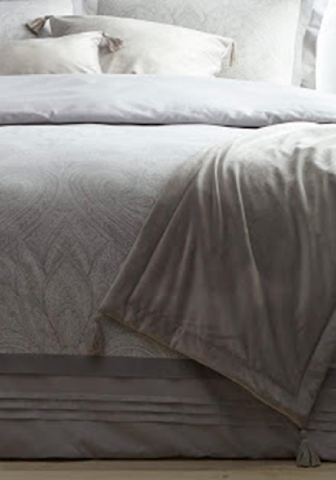 Portfolio Tatton Quilted Runner, Silver Grey - McElhinneys