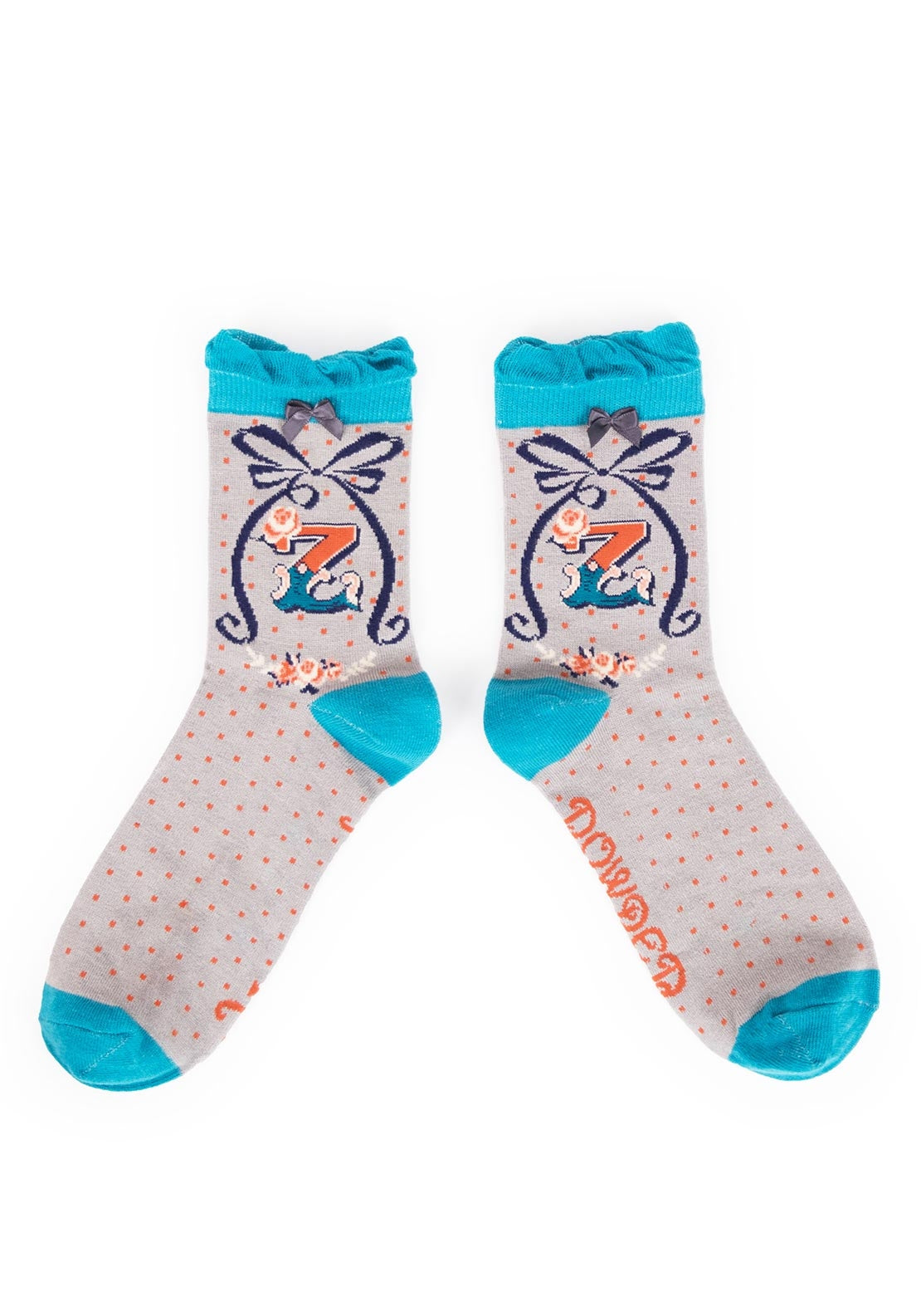 Powder A-Z Ankle Socks, Z - McElhinneys