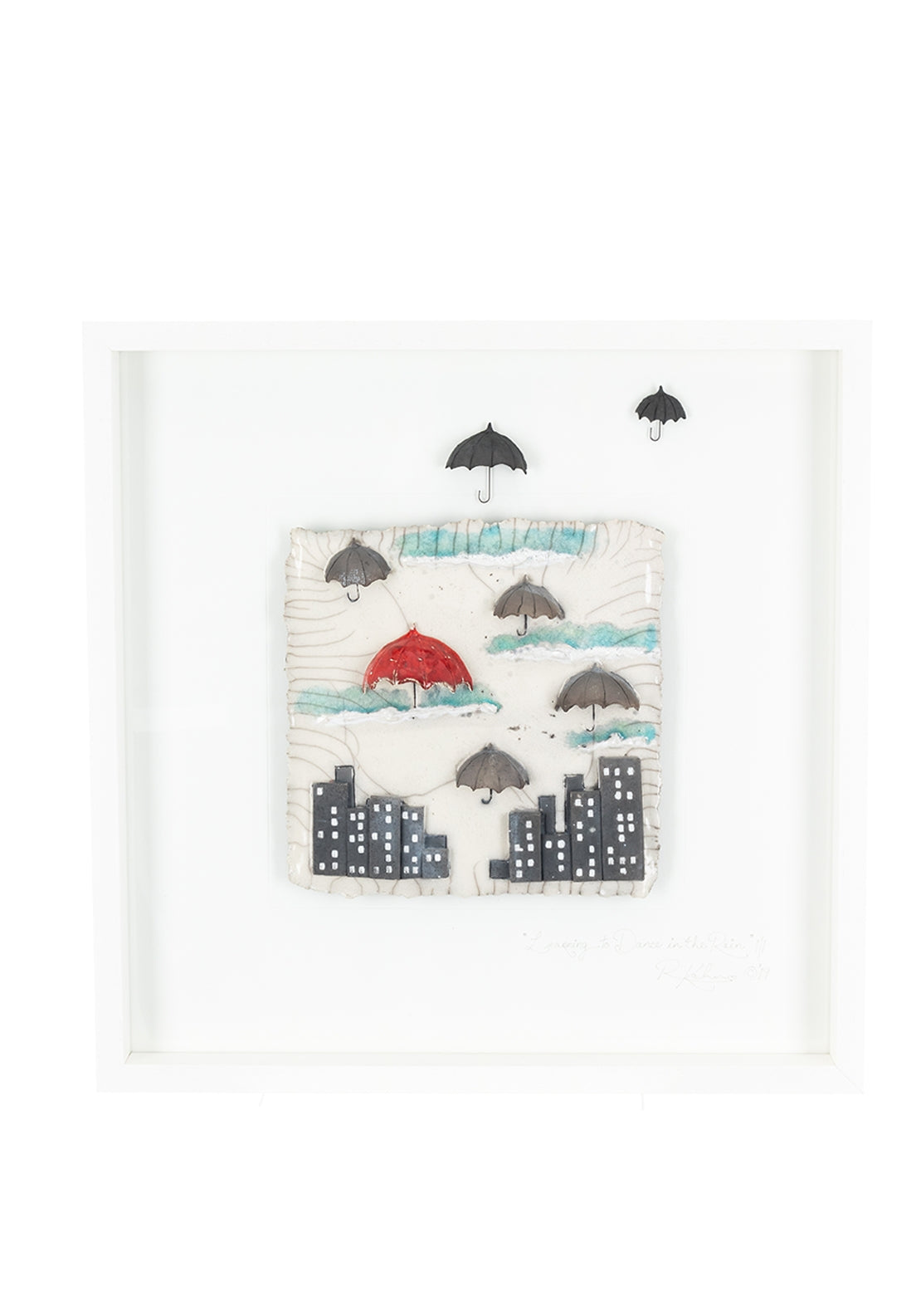 Rebeka Kahn Learning to Dance in the Rain Large Ceramic Picture ...