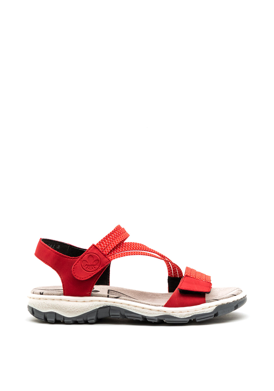 Rieker Womens Anti-Stress Sandals, Red - McElhinneys