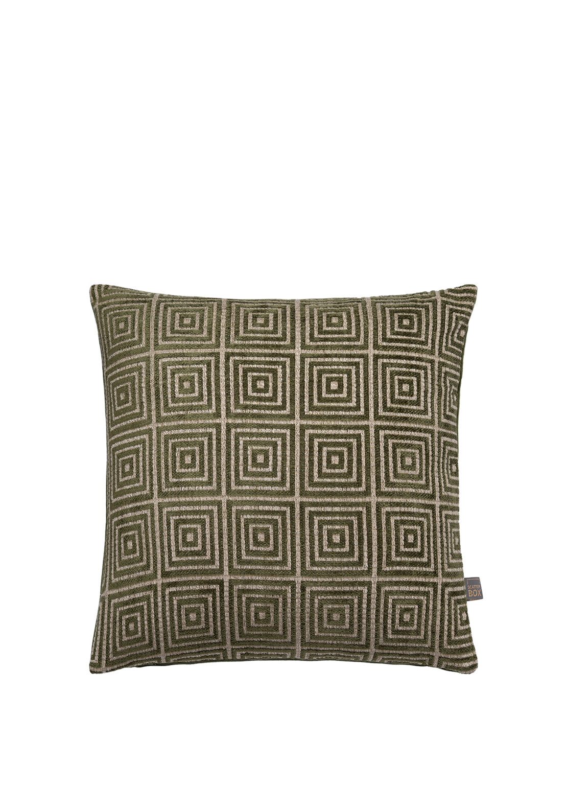 Scatter Box Mosaic 43x43cm Cushion, Green - McElhinneys