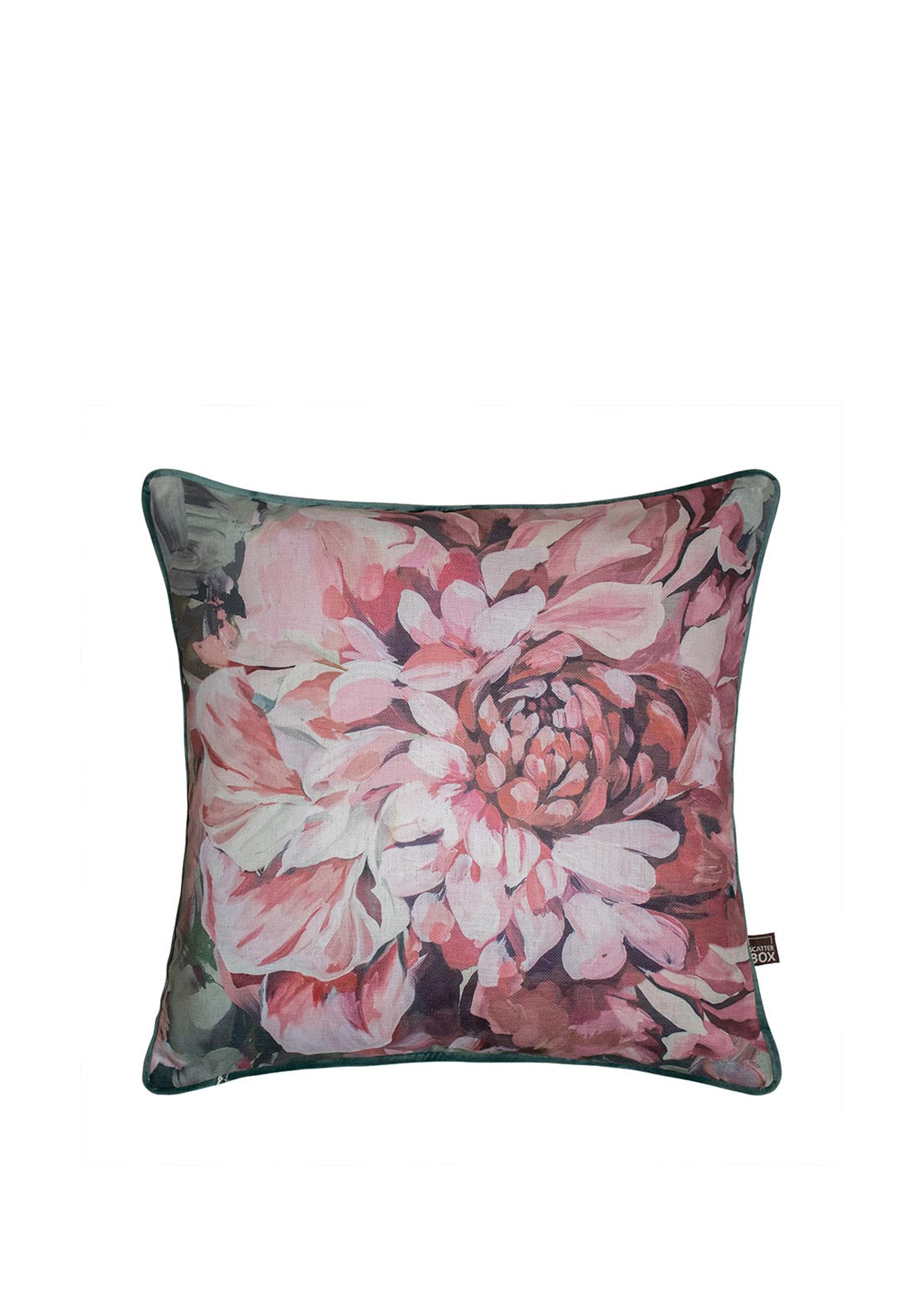 Scatterbox Lara 43x43cm Cushion, Blush & Sage - McElhinneys