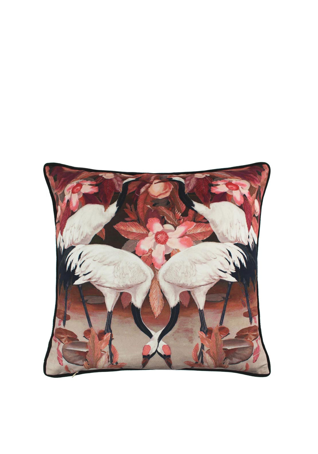 Scatterbox West Lake Velour 45x45cm Feather Cushion, Blush - McElhinneys