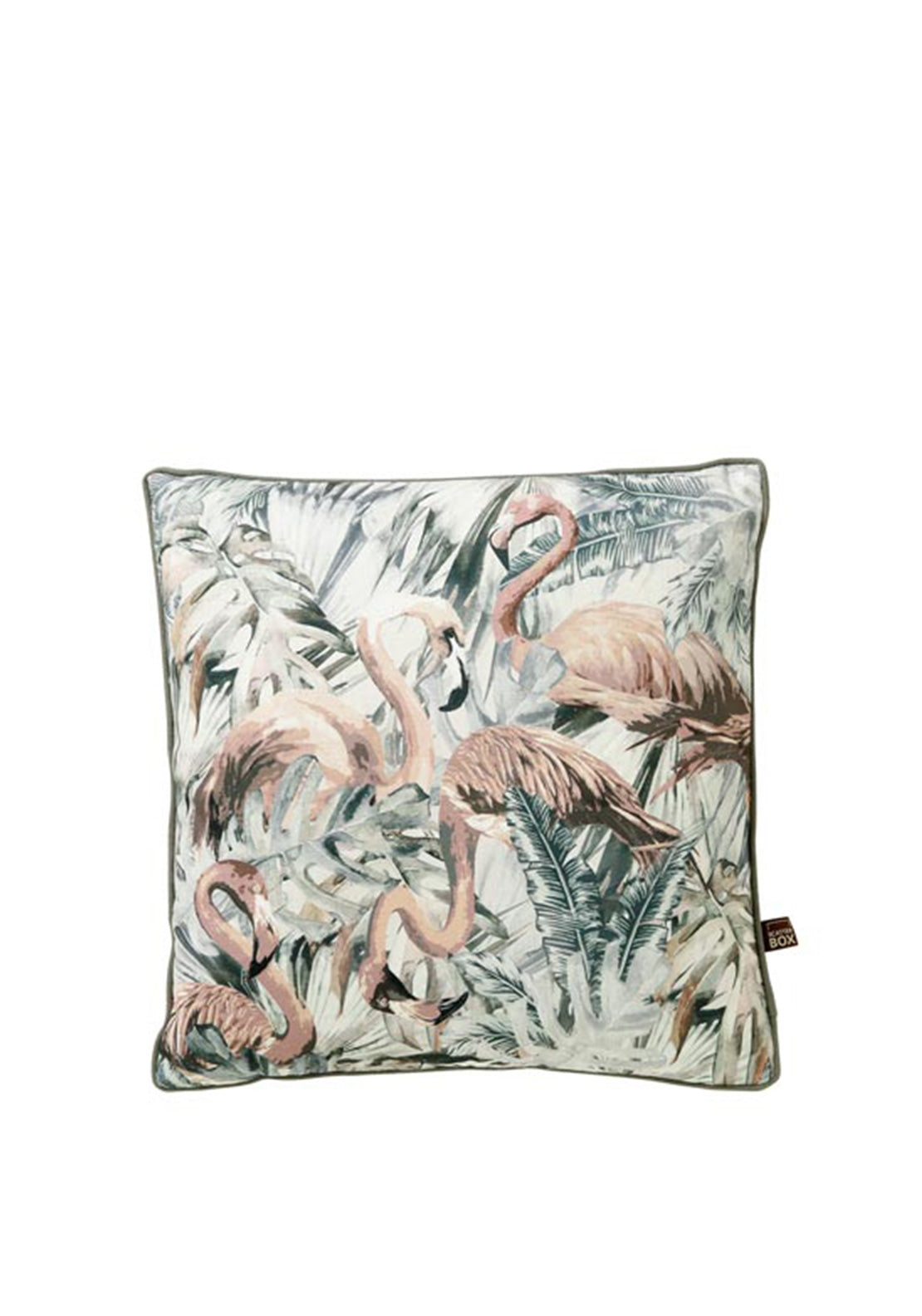 Scatter Box Strut Canvas 45x45cm Feather Cushion, Grey Multi - McElhinneys