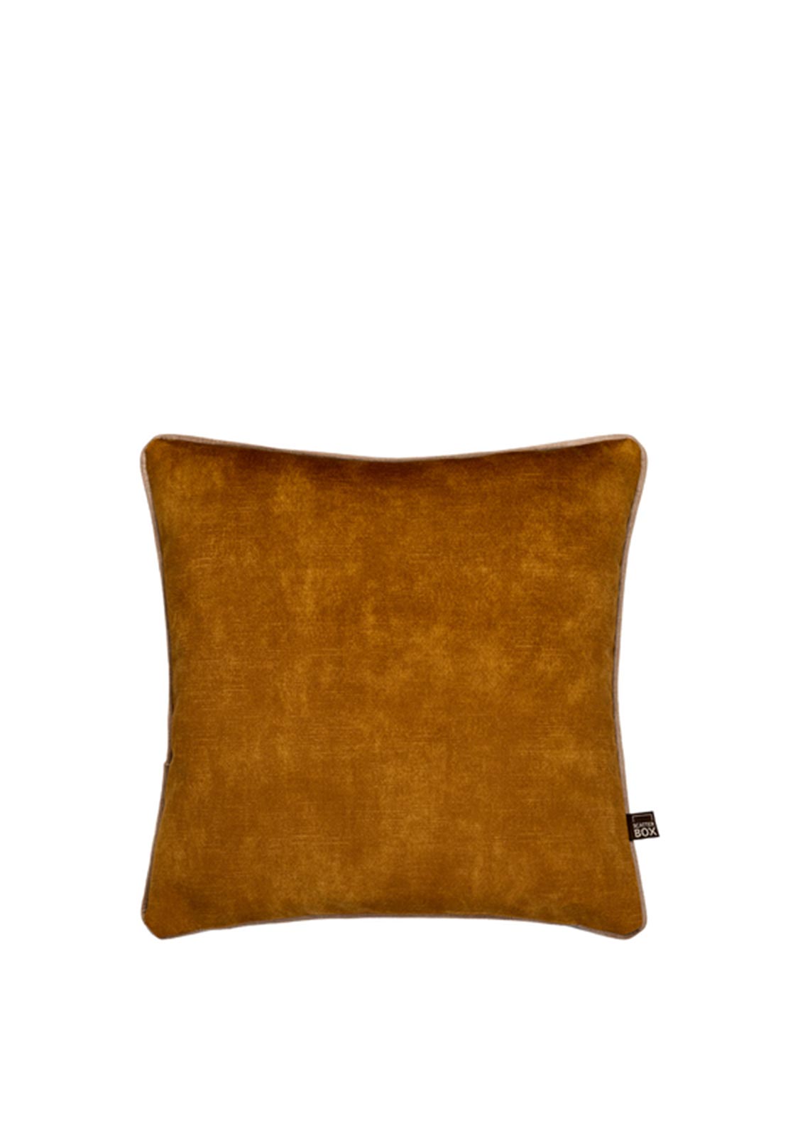 Scatterbox Etta Feather Cushion, Mustard and Camel - McElhinneys