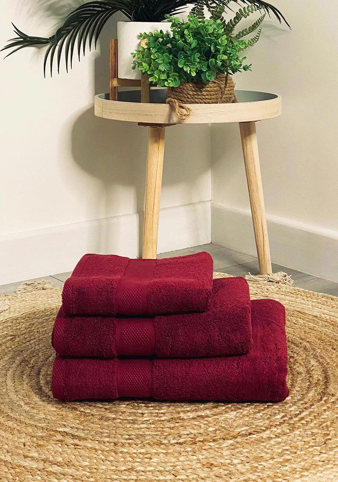 Simply Home Cotton Towels, Ruby - McElhinneys