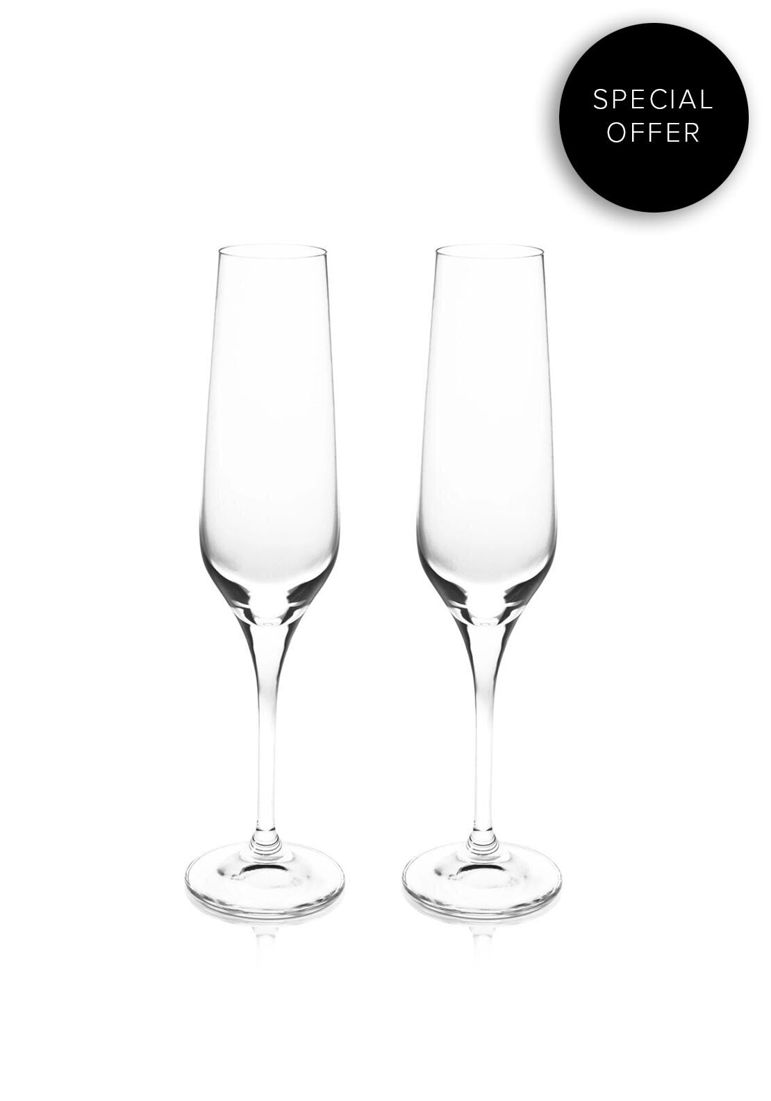 Tipperary Crystal Eternity Champagne Glass Pair - McElhinneys