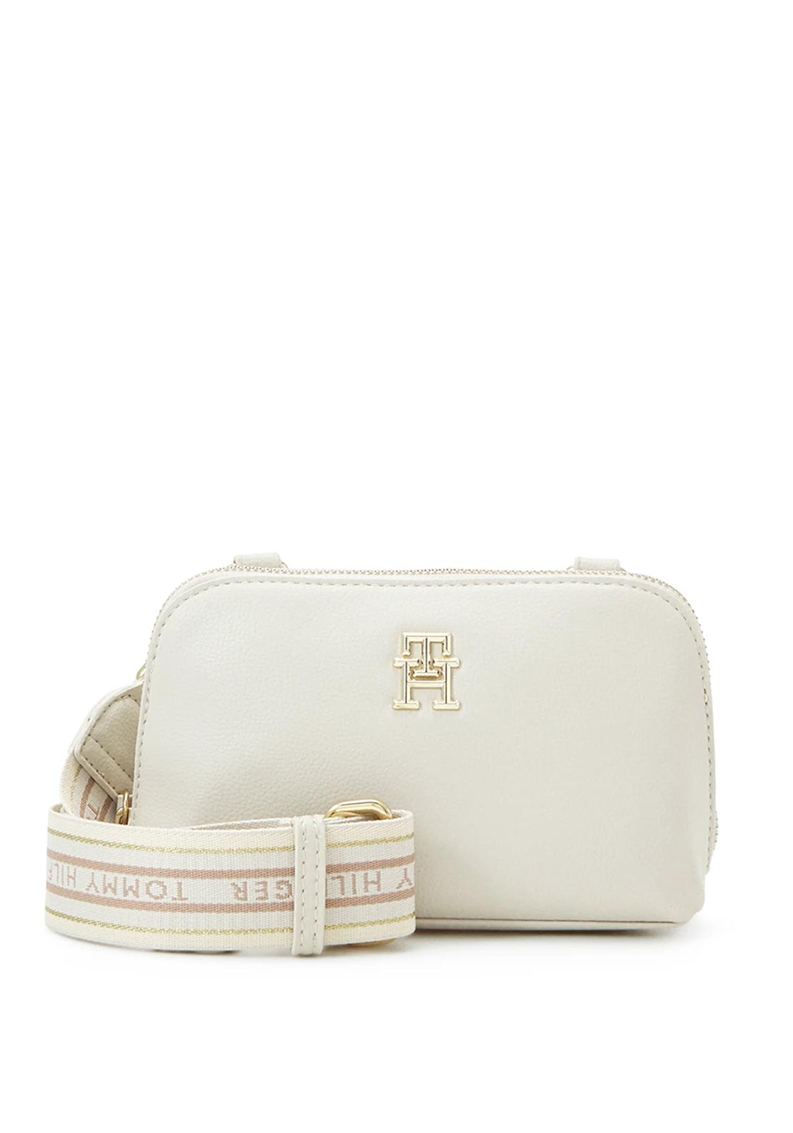 Tommy Hilfiger Webbing Strap Mini Crossover Bag, Feather White ...