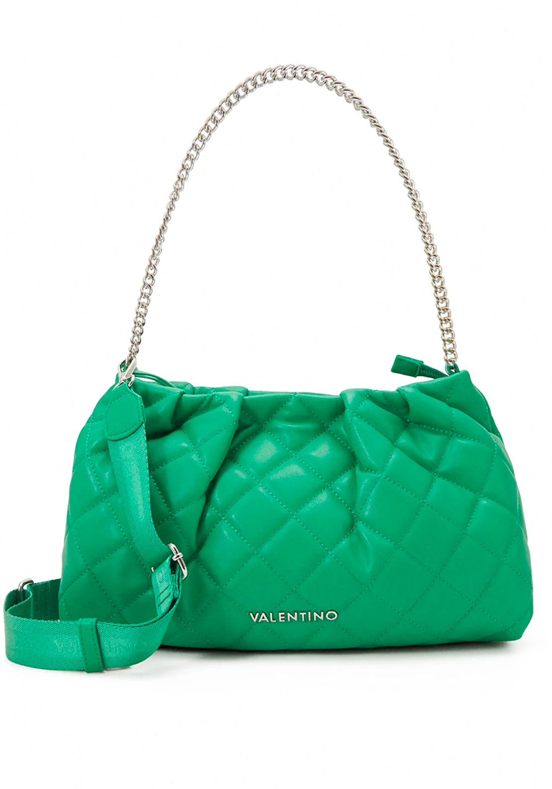 Valentino Handbags Ocarina Quilted Crossbody Bag, Verde - McElhinneys