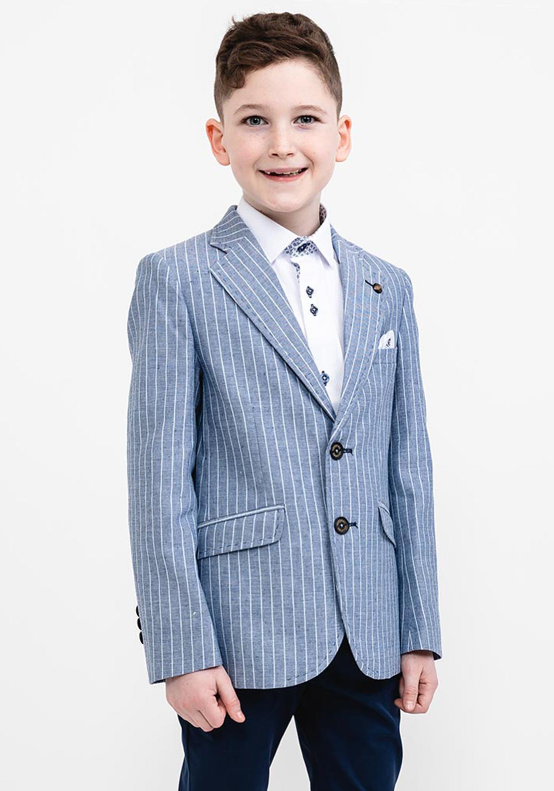 One Varones Boys 04078 Blazer, Blue - McElhinneys