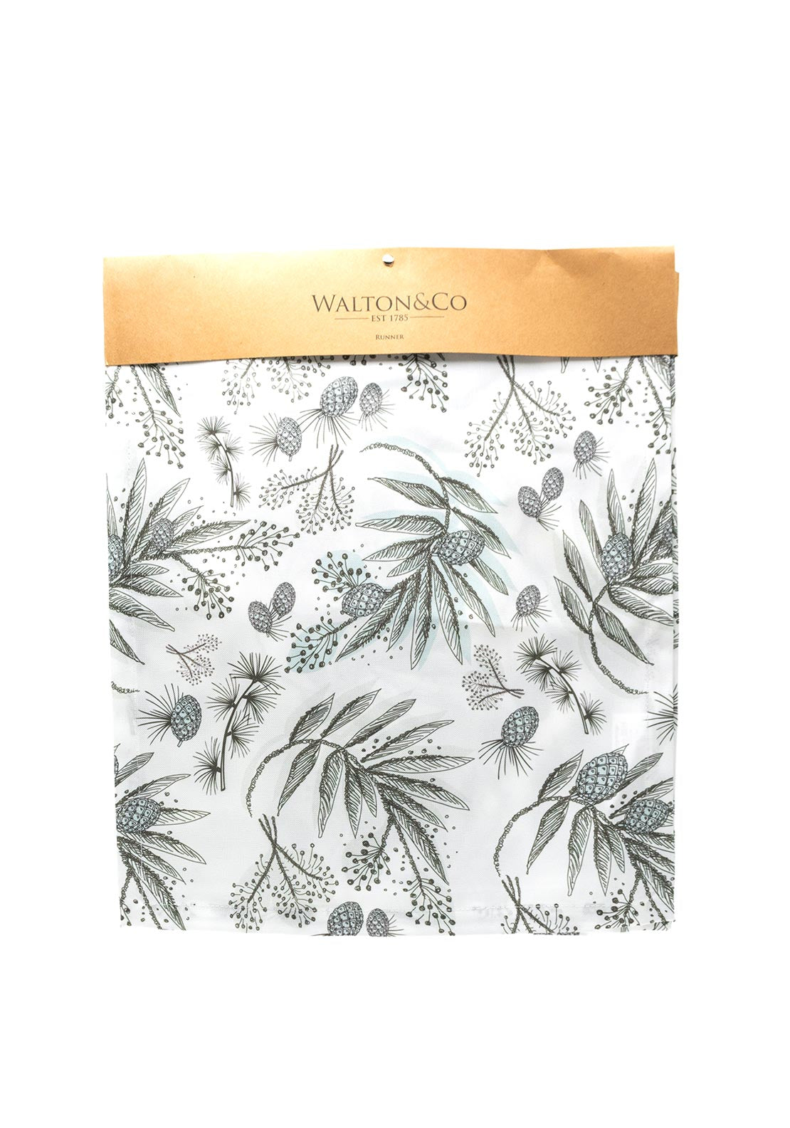 Walton & Co Larch Table Runner, White - McElhinneys