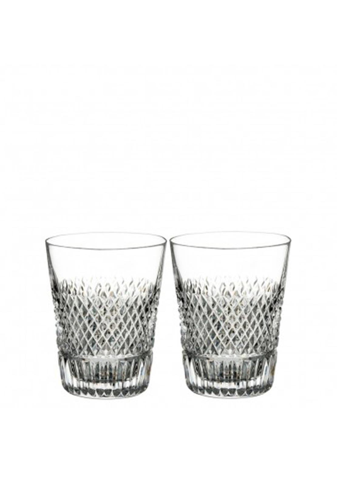 Waterford Crystal Diamond Line Set of 2 Whiskey Glasses - McElhinneys