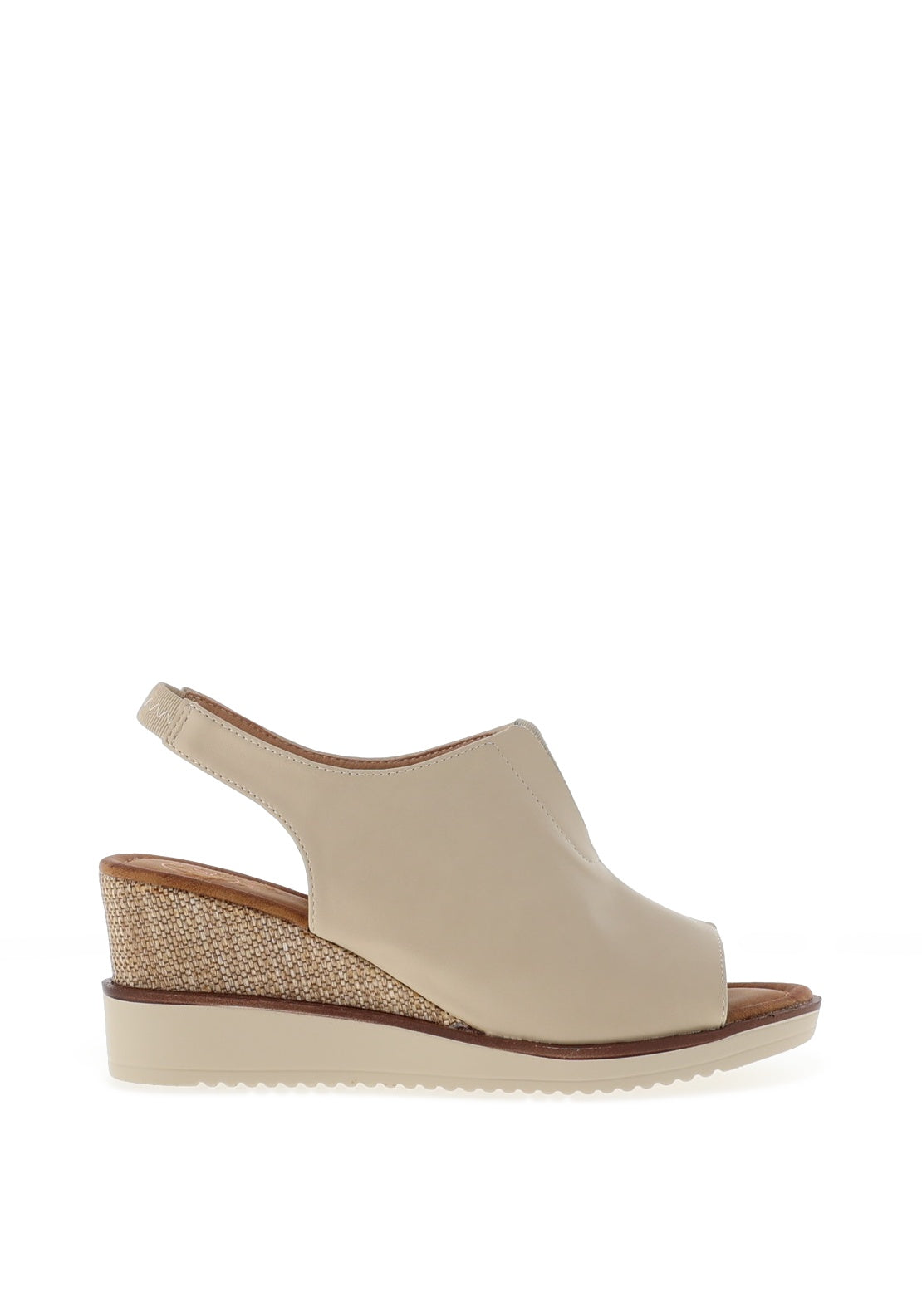 Zanni & Co. Mirfa Wedge Sandals, Oatmeal - McElhinneys