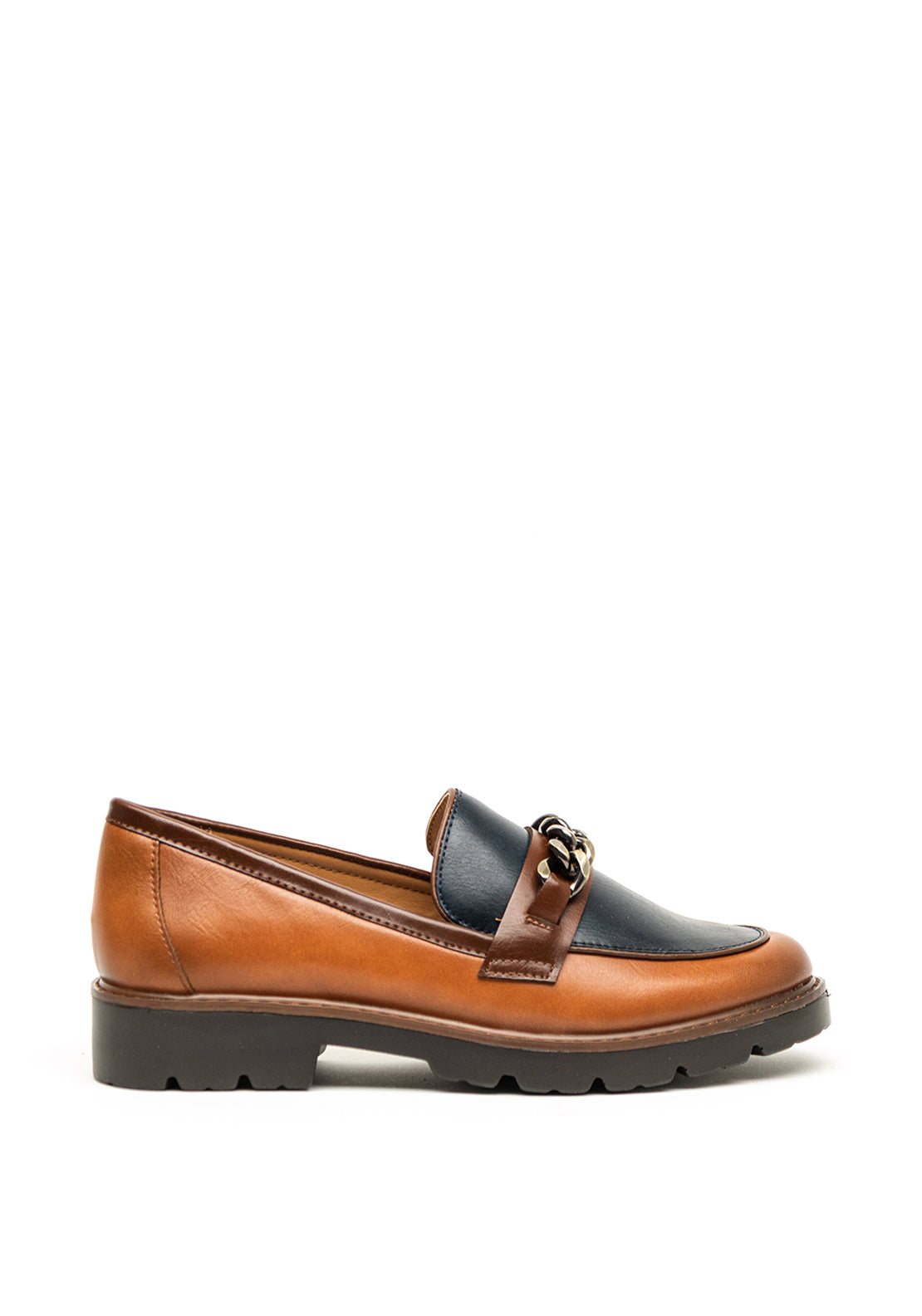 Zanni & Co Daqia Chain Loafers, Tan - McElhinneys