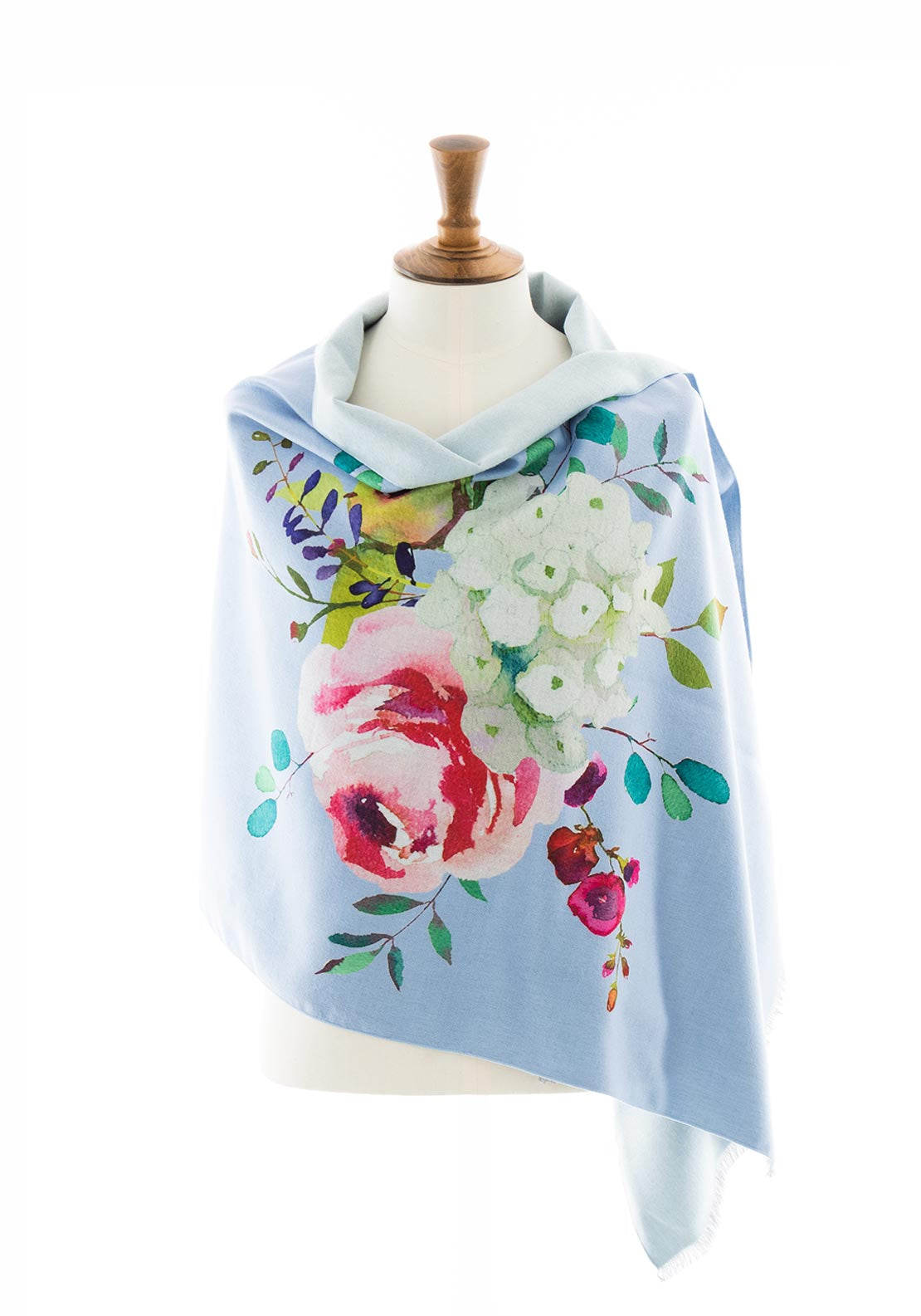 Zelly Julia Bouquet Luxury Wrap, Baby Blue - McElhinneys